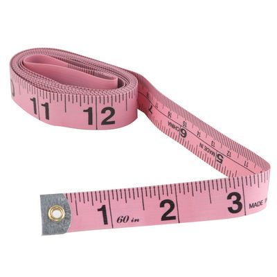 Brewer Sewing Singer Pink Tape Measure Fiberglass 60in
